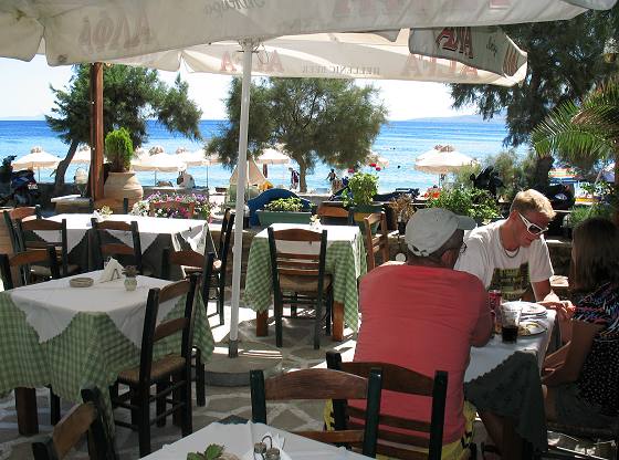 restaurant naxos, restaurant agios prokopios beach, traditional ...